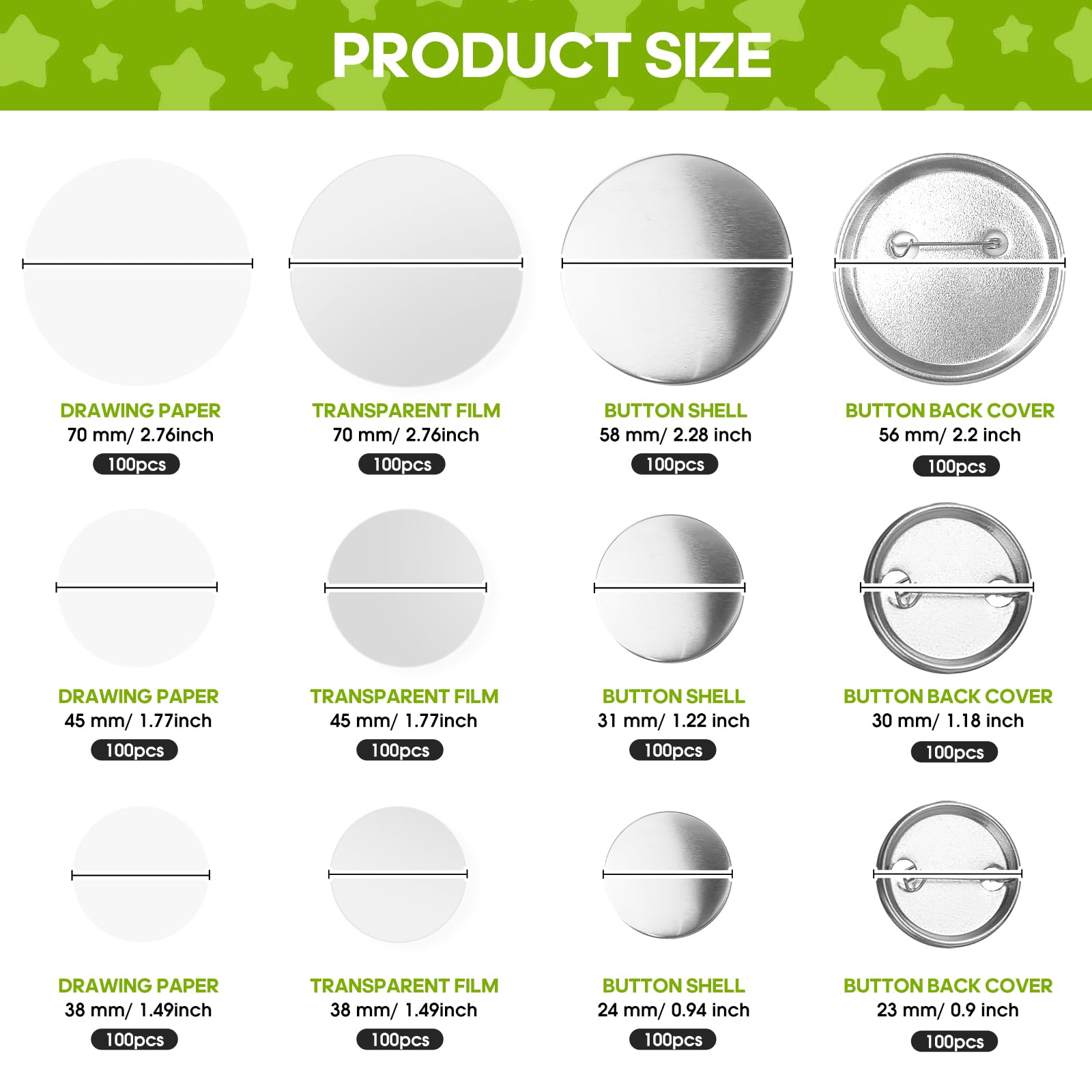 Snapklik.com : Button Maker Machine Multiple-Sizes, Pin Maker Machine 1 ...
