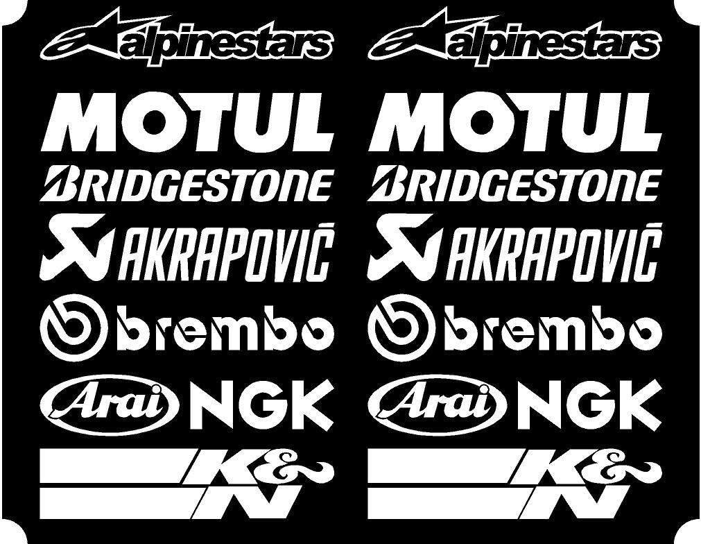 myrockshirt Car-Door-Stack-Sponsor-Logo-Aufklebers-Graphics-Aufklebers ...