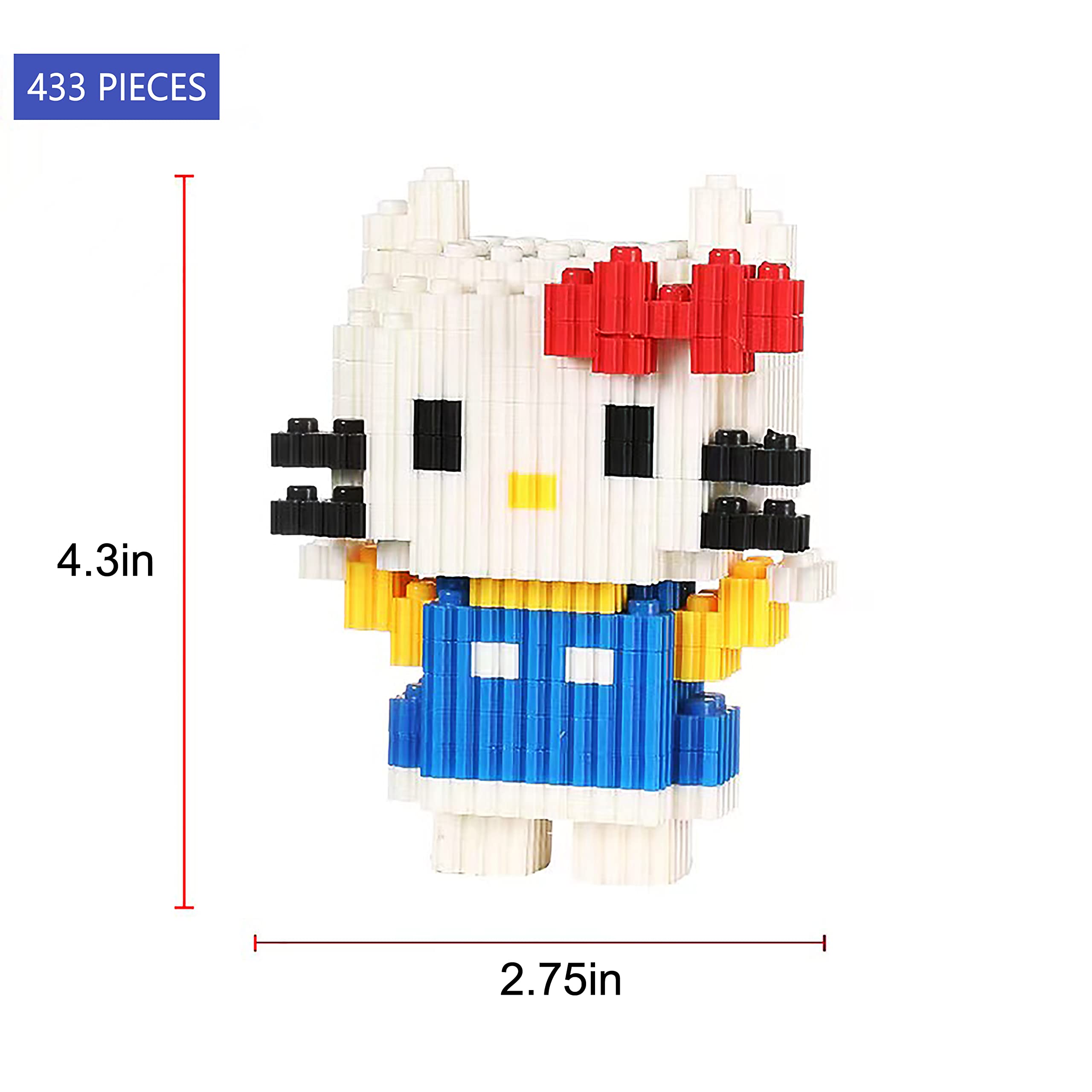 WUAIRA Mini Building Blocks 600+ Pieces Hello Kitty Building Blocks ...