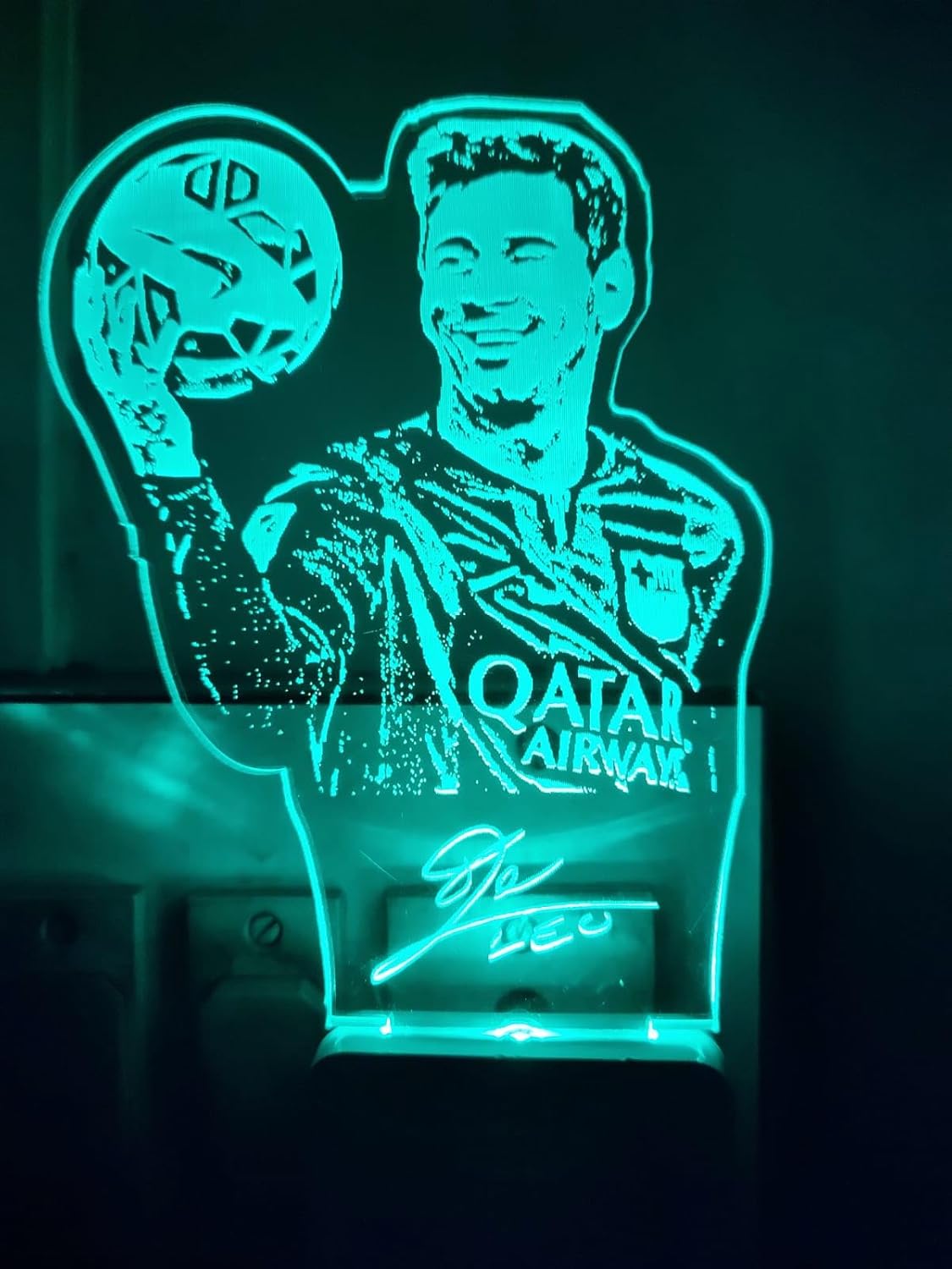 Buy Footballer's Photo Night Light Lamp Engraved Night Light with ...