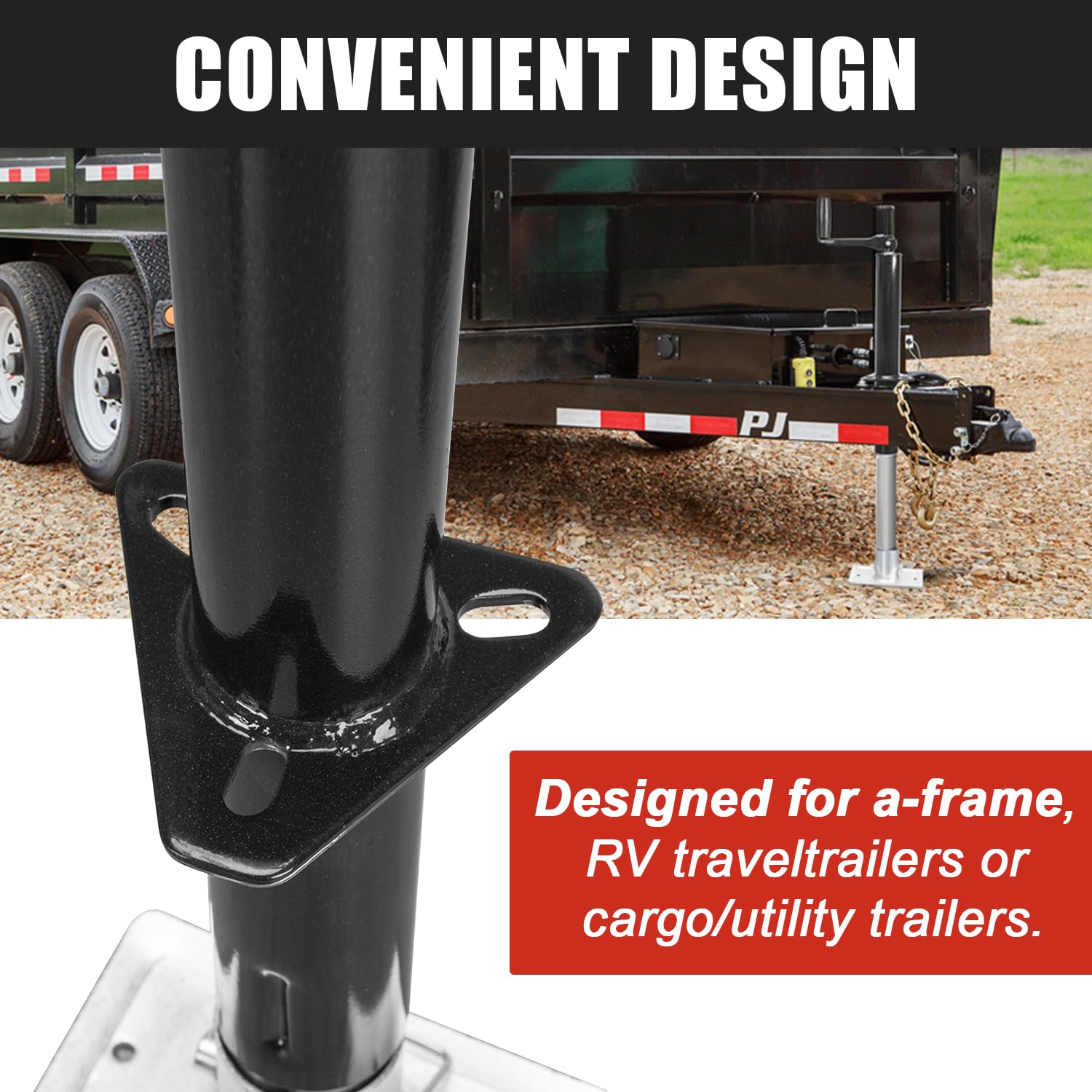Snapklik.com : A- Frame Trailer Jack 2000 Lbs, 14 Inches Vertical ...
