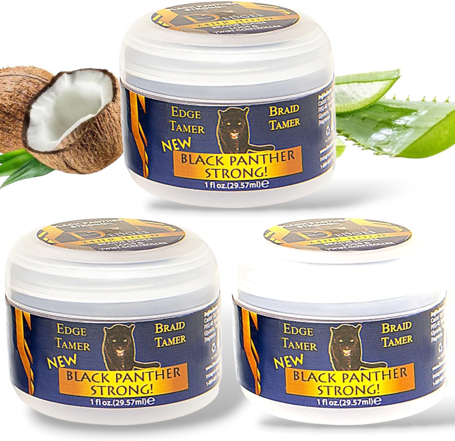 Amazon.com : DIAMOND EDGES BLACK PANTHER STRONG - Edge Control ...