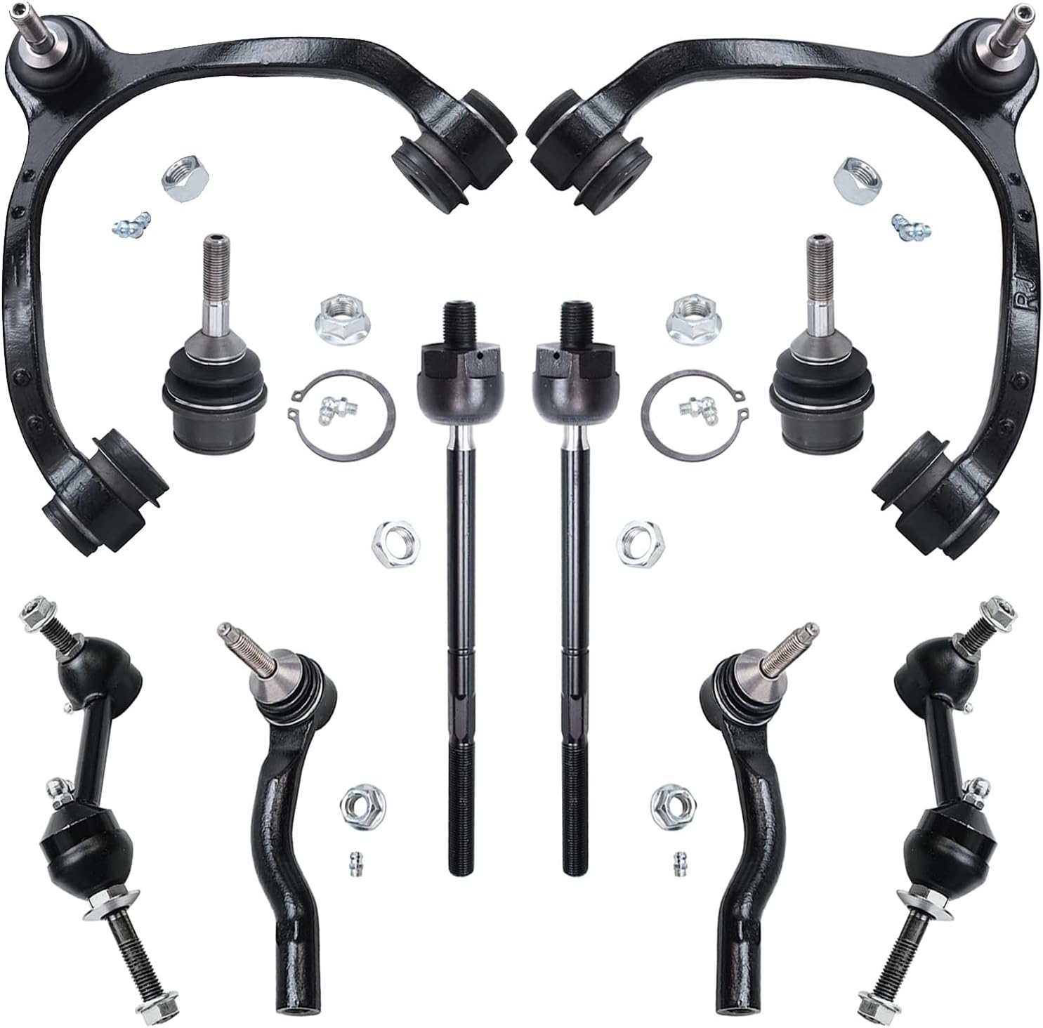 Amazon.com: Detroit Axle - 8pc Front End Control Arms Kit for Ford Crown Victoria Lincoln Town ...