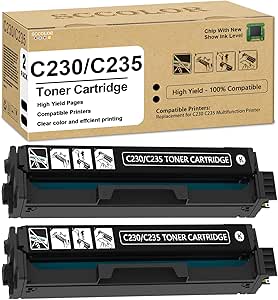 Amazon.com: Extra High Yield C230 C235 Toner Cartridge with New Chip ...