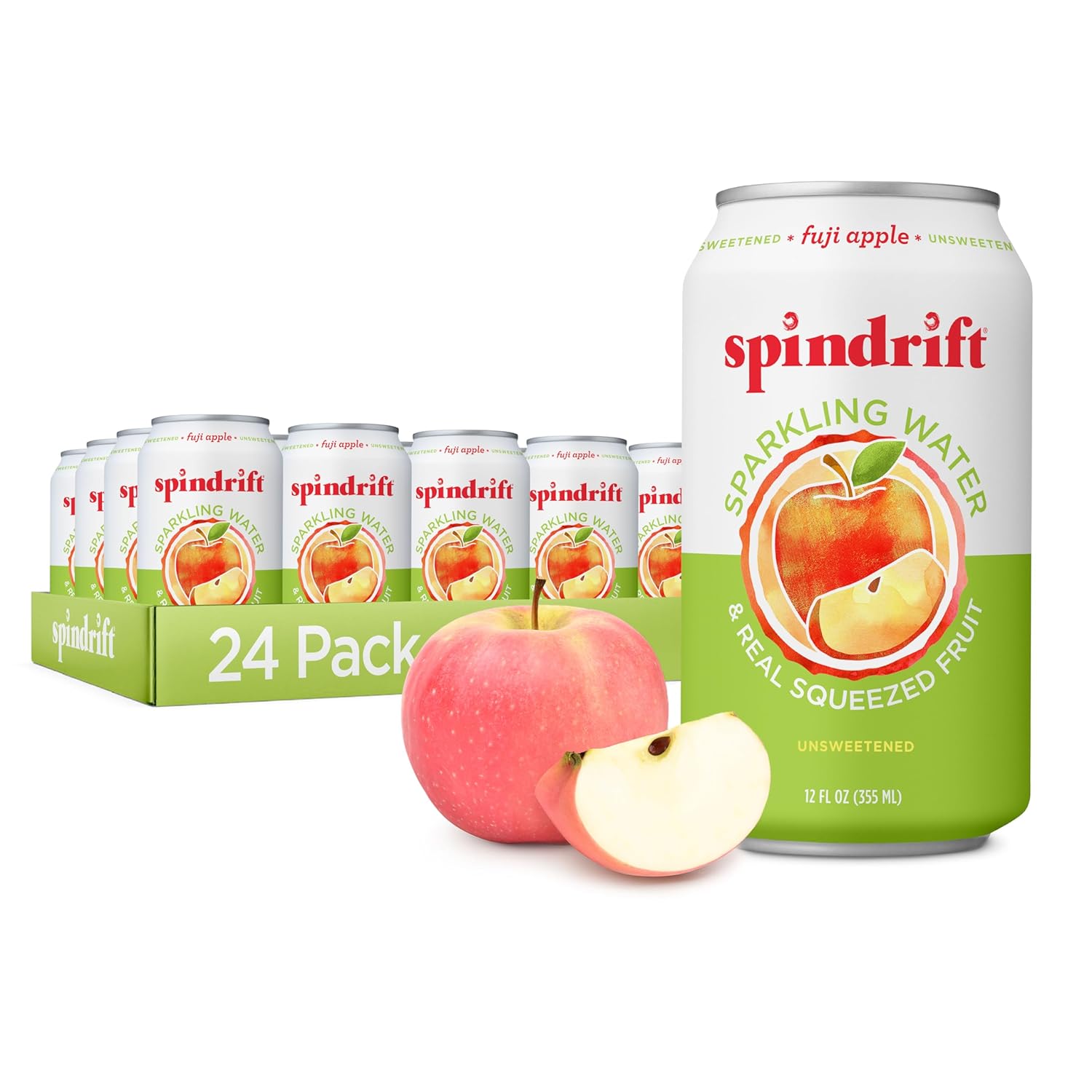 Amazon.com: Spindrift Fuji Apple Can 12 Ounce (Pack of 24)