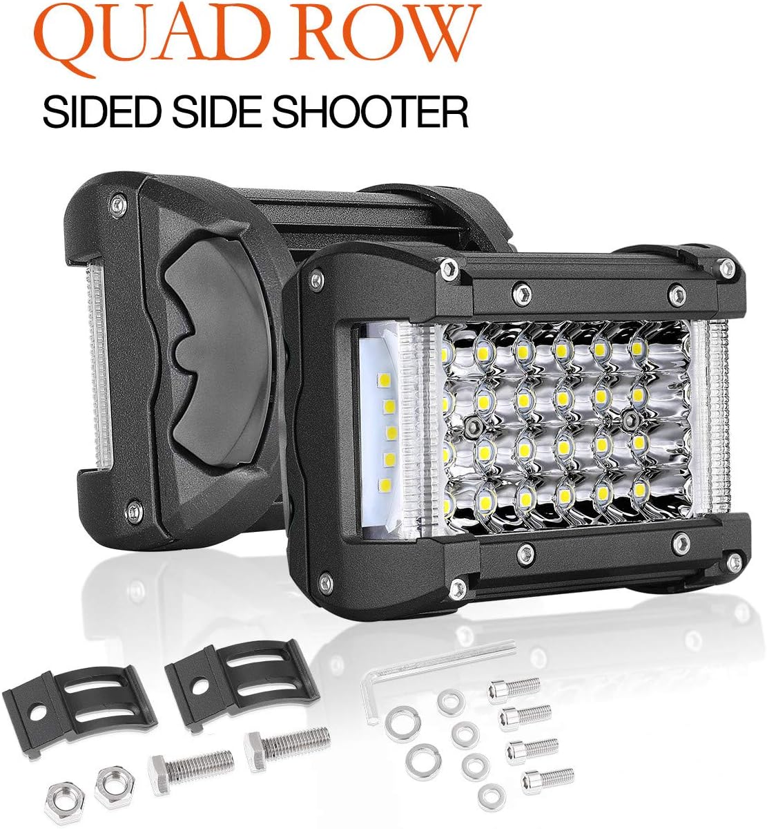 5 Inch LED Light Bar with Cree DRL Off Road Spot Flood Combo LED Fog ...