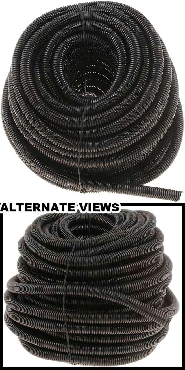 APDTY 97745 1/2 In. X 100 Ft. Black Flex Split Wire Conduit : Amazon.ca ...