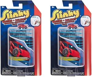 Amazon.com: Toy Slinky Racer Mini Race Cars - Versatile Racetracks for ...