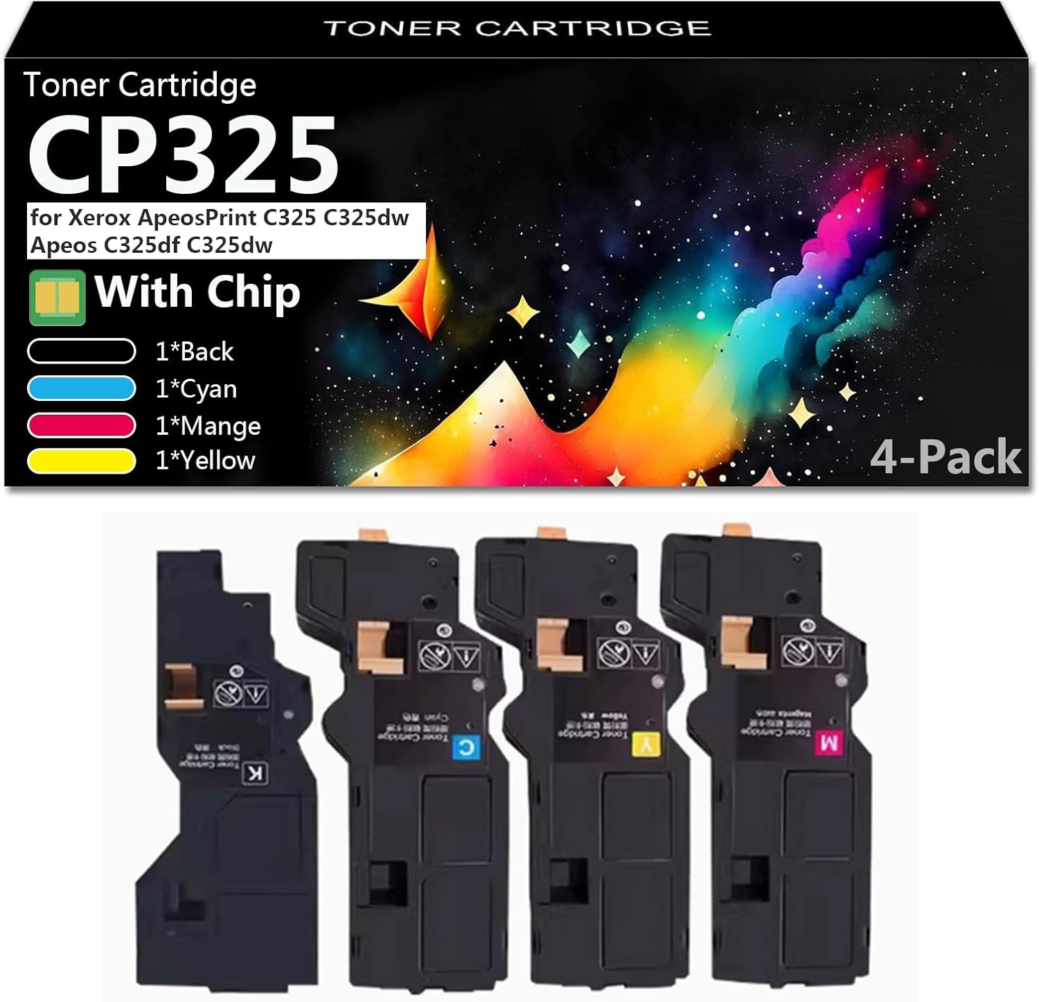 CFDFDA CP325 Toner Cartridge, Compatible CT203486 CT203487 CT203489 ...