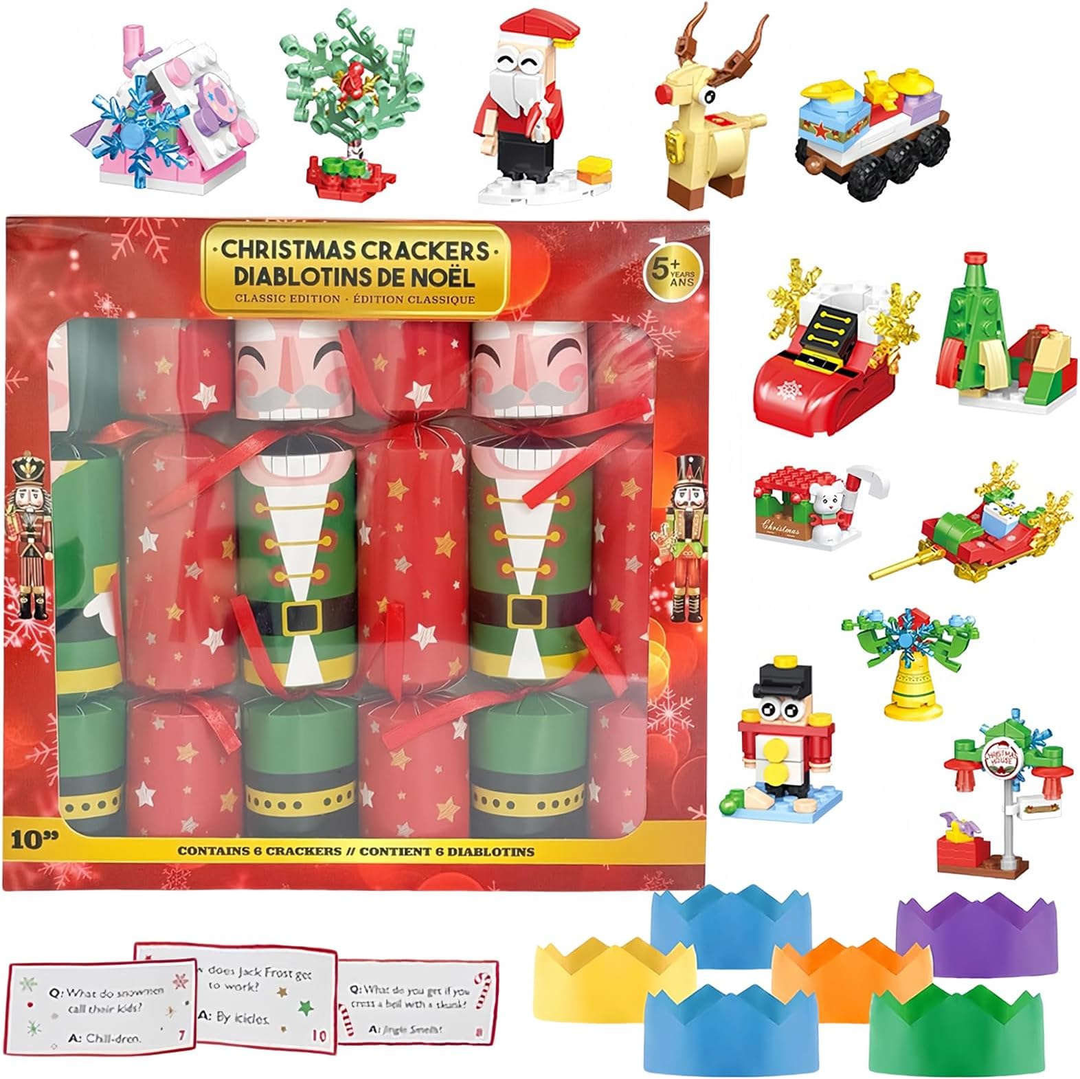 Kuckoo Crackers: 6 x 13-inch Squashy Penguin Puffer Christmas Crackers ...