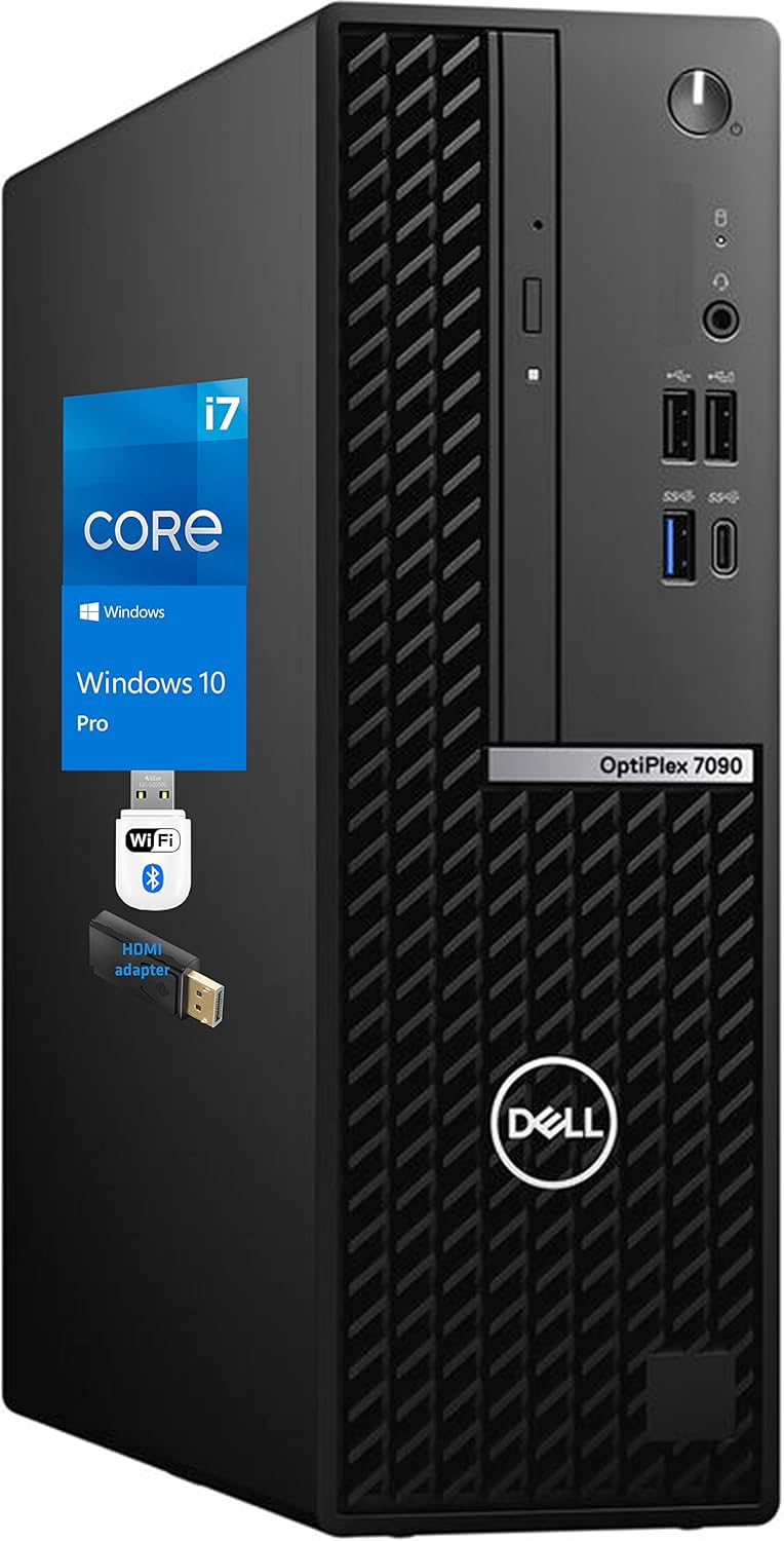 Amazon.com: Dell OptiPlex 7090 SFF Desktop Computer – Intel i7-10700 ...