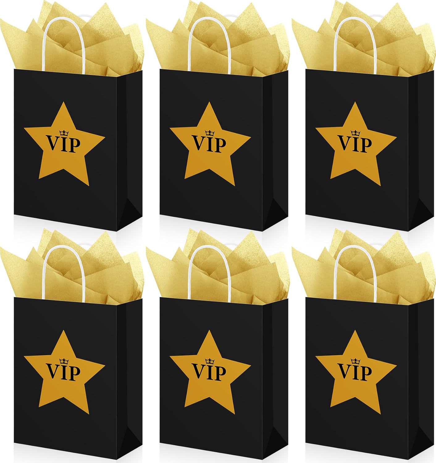 Amazon.com: AmazingSpark 36 pcs VIP Gift Bags with Tissue Papers Movie ...