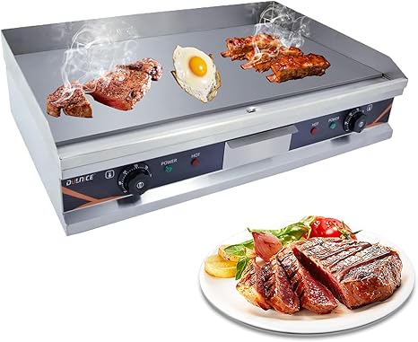 Amazon.com: DULNICE 29” Commercial Electric Griddle Nonstick, 3000W ...