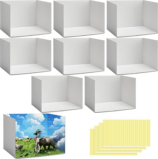 Amazon.com: codree 8 Pcs Cardboard Diorama Kit, Diorama Box for Display ...
