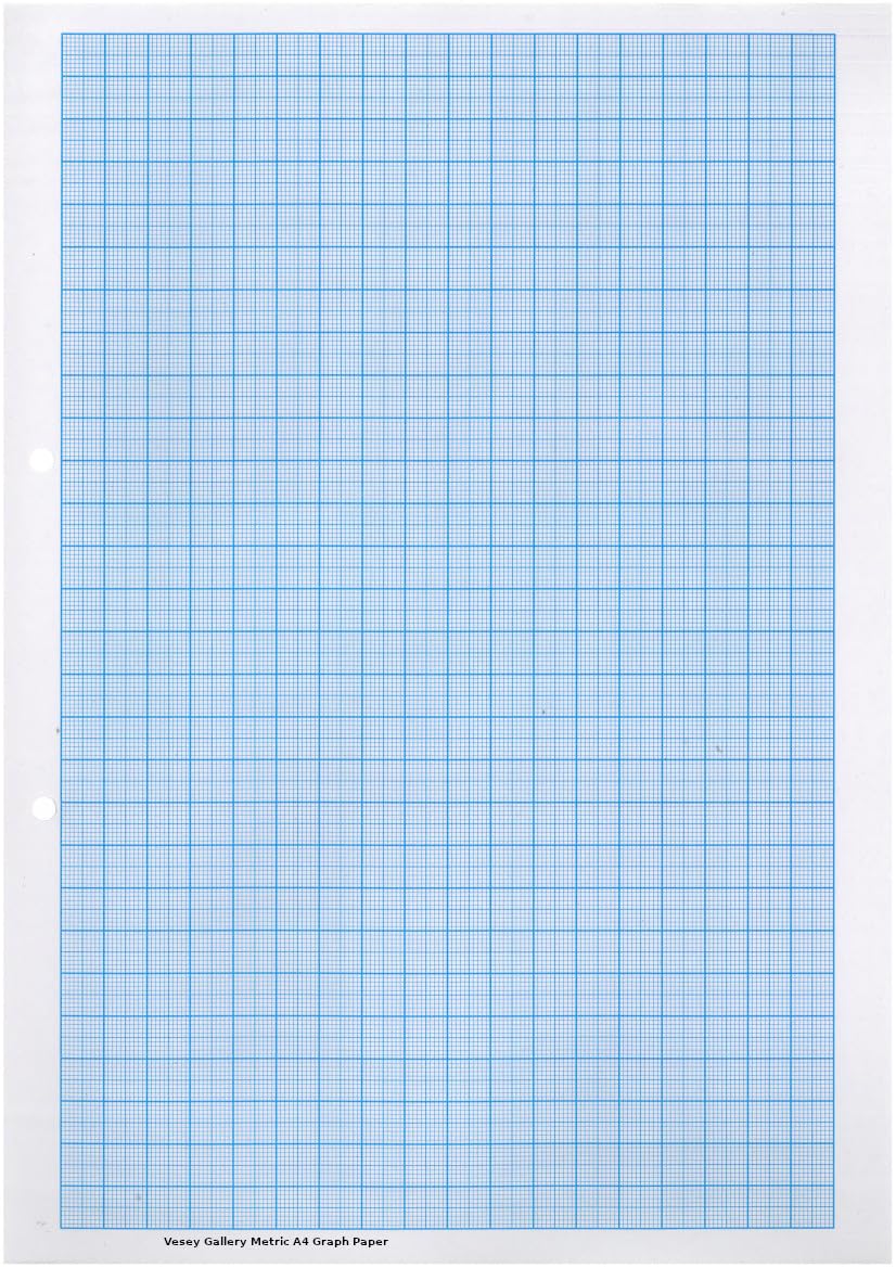 Vesey Gallery A4 metric graph paper. 1mm, 5mm, 10mm Ream of 200 Sheets ...