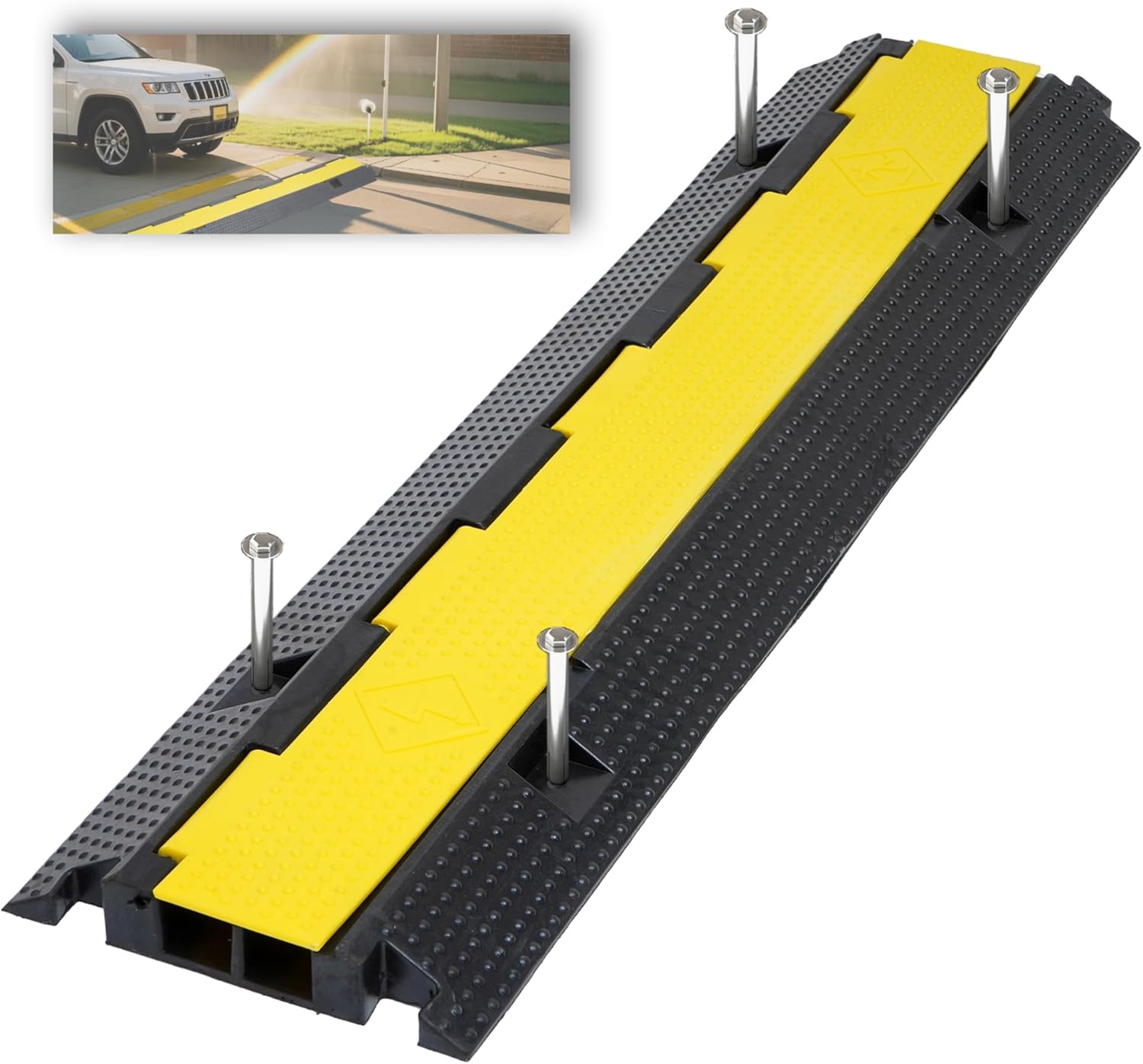 Amazon.com: Nisorpa Cord Protector Ramp 2", 40000 lbs Heavy Duty Rubber ...