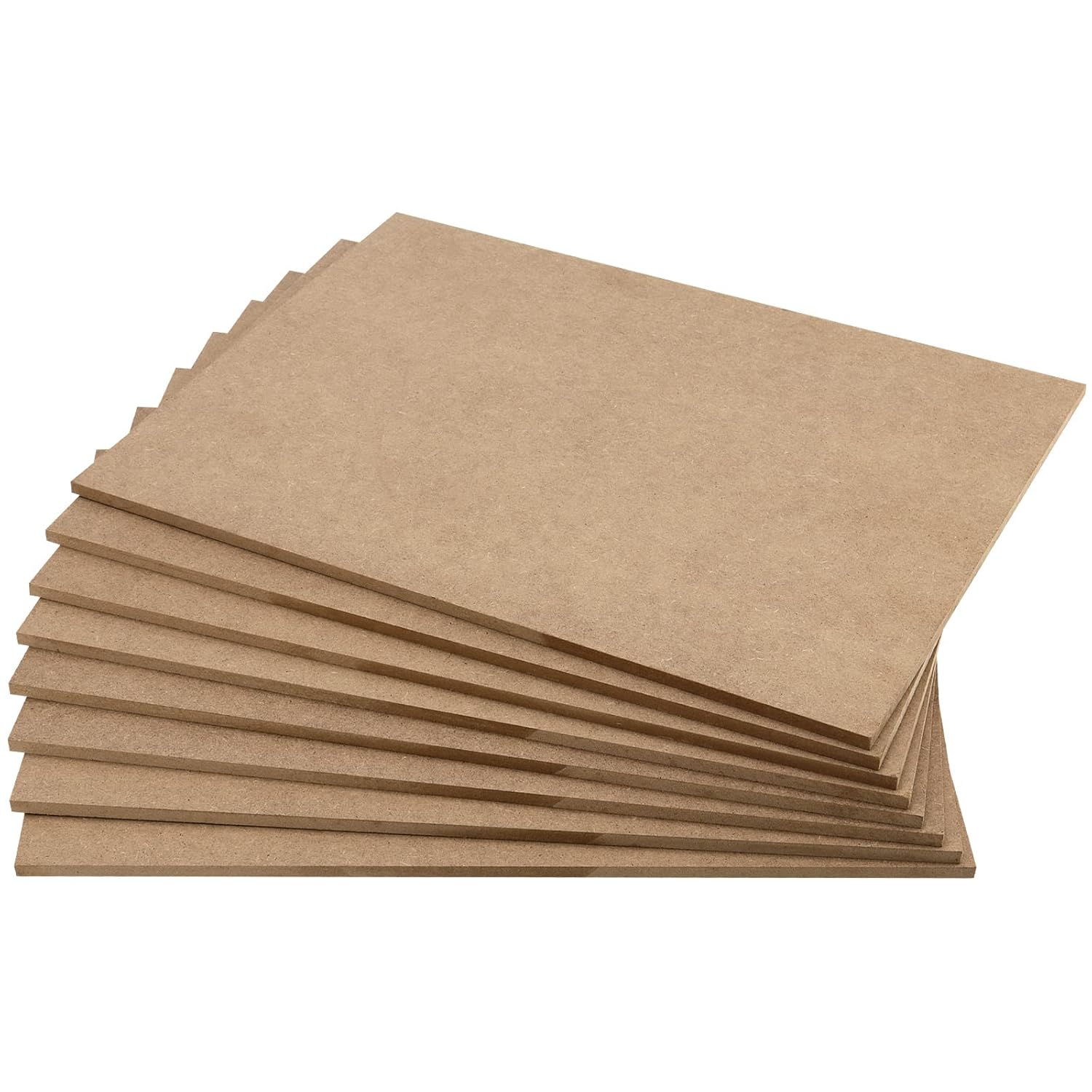 HEIHAK 8 PCS 28 x 35 cm MDF Board, 6mm Chip Boards Hardboard Sheets ...