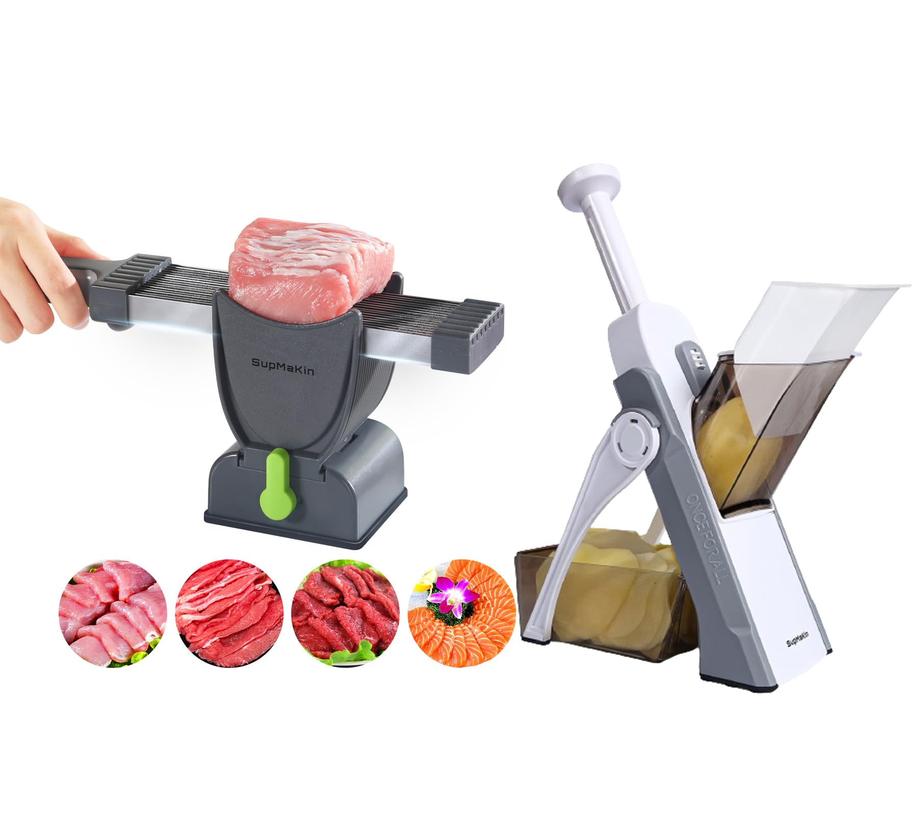 Amazon.com: Safe Mandoline Slicer + Meat Slicer : Home & Kitchen