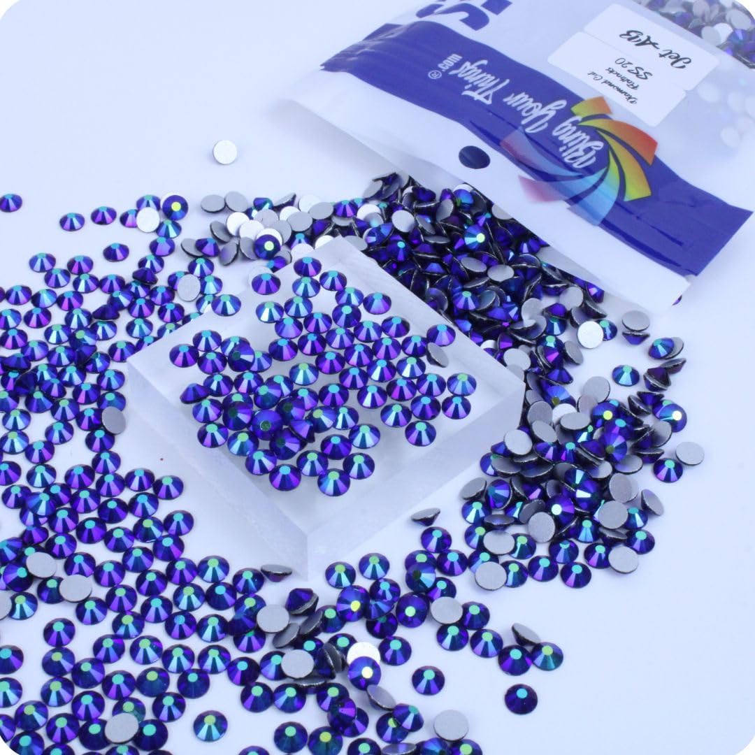 Amazon.com: Bling Your Things Flatback Glass Rhinestones, Foiled ...