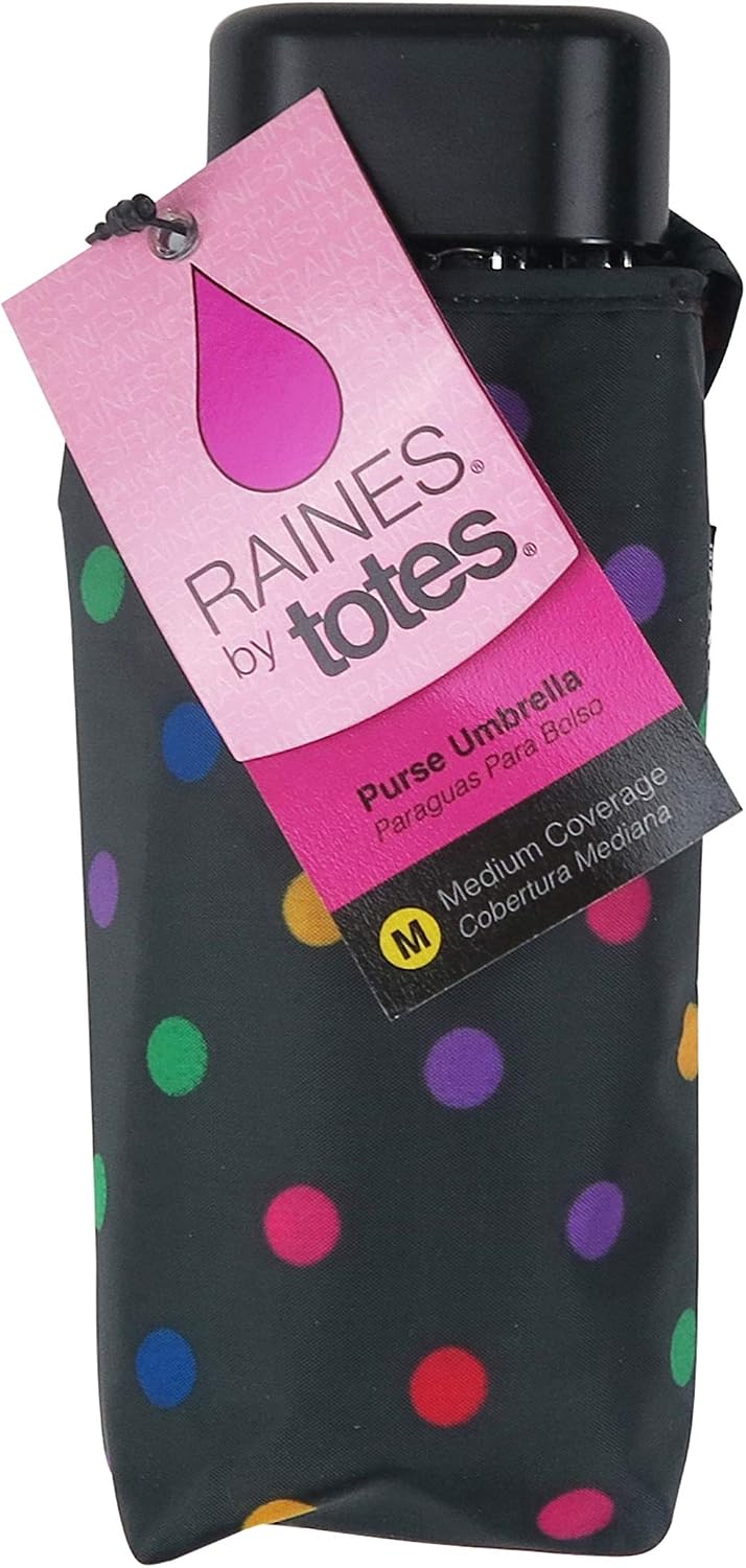 Totes MICRO MINI PURSE MANUAL UMBRELLA-MANY STYLES (Polka Dot) : Amazon ...