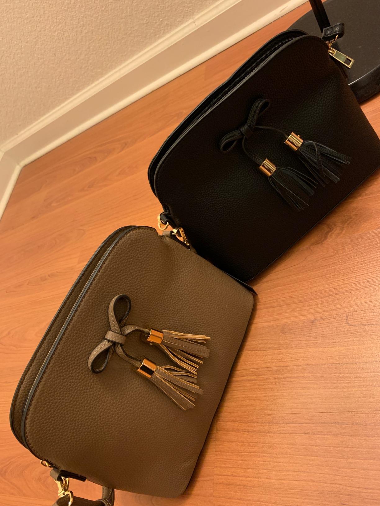 SG SUGU Lightweight Medium Crossbody Bag for Women | Bow Tassel Accent ...