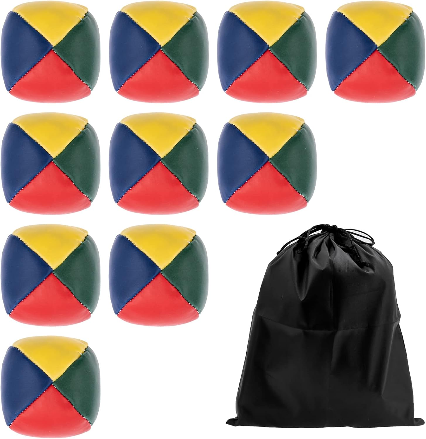 10 Pack Juggling Balls, Circus Catching Ball Set Ball Game Interactive ...