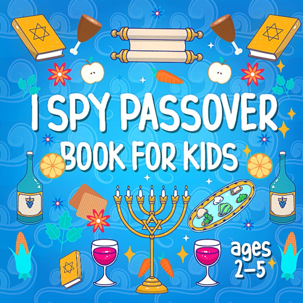 I Spy Passover Book for Kids Ages 2-5: Passover Coloring Guessing Game ...