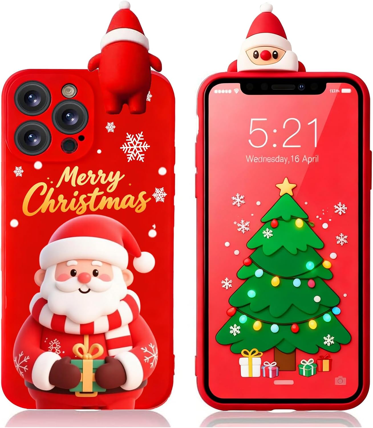 Amazon.com: Esakycn for iPhone 14 Pro Max Christmas Case, Phone Case ...