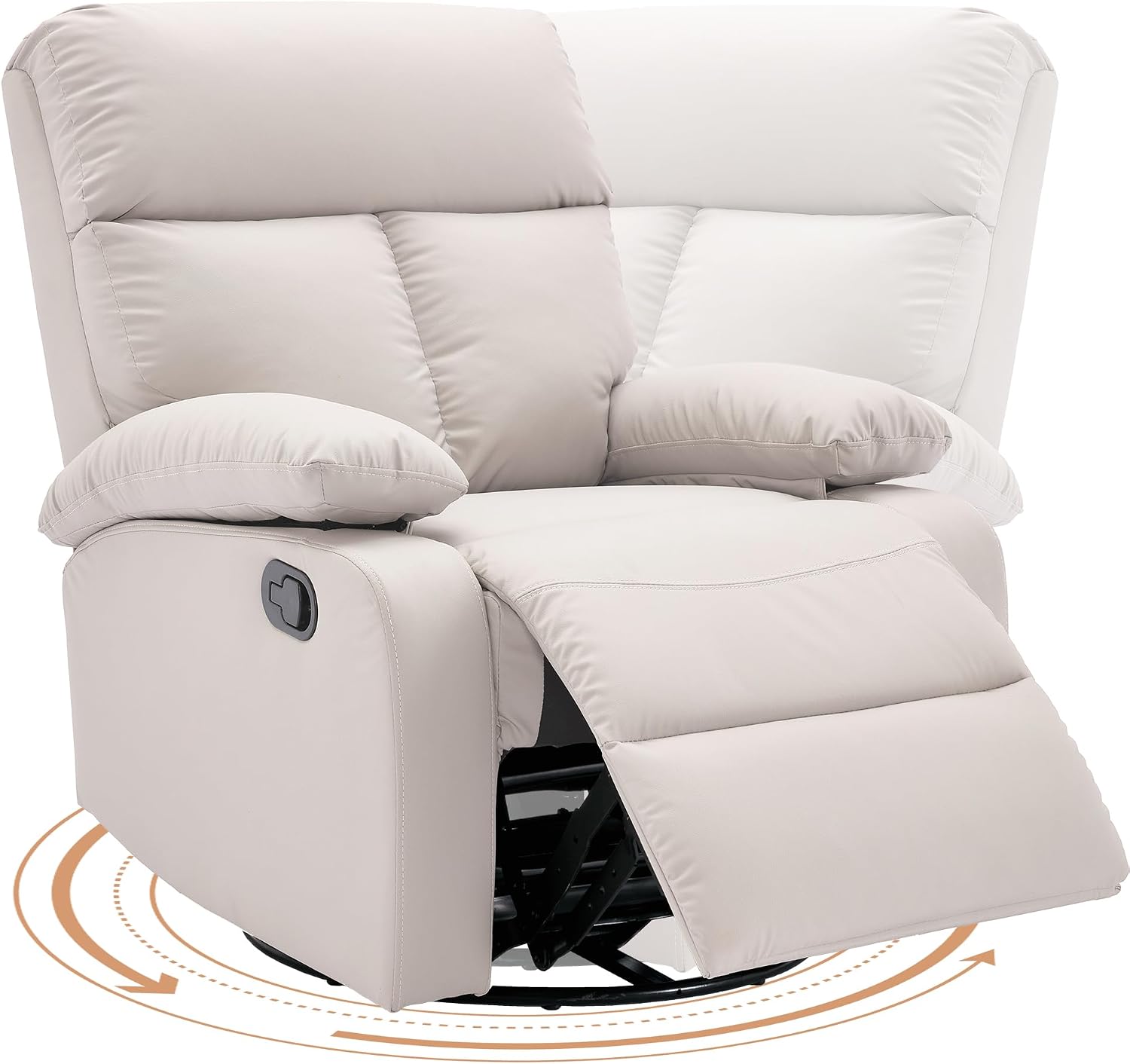 Amazon.com: hzlagm Swivel Rocker Recliner,Small Swivel Recliners Chair ...