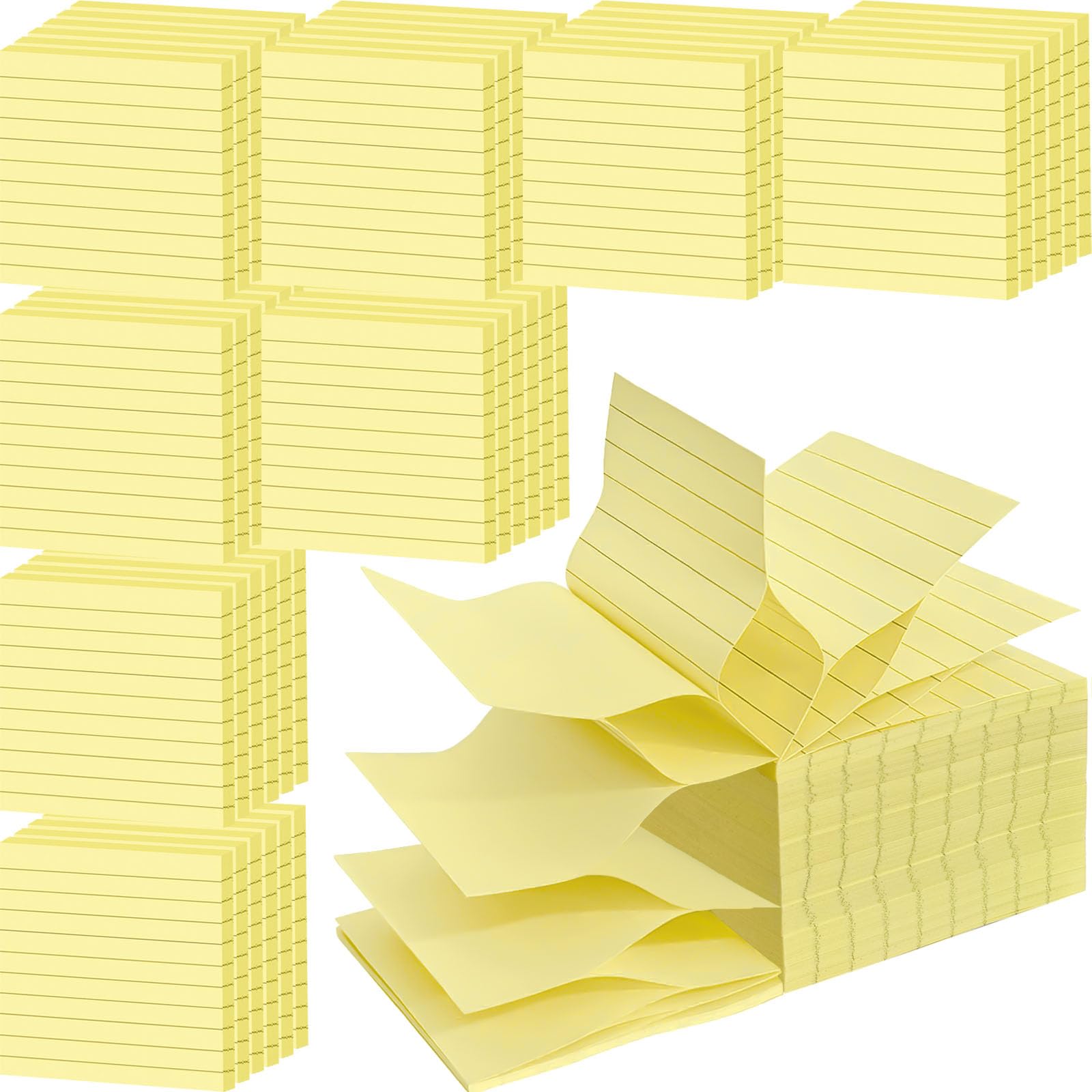 Amazon.com : 48 Pack 1920 Sheets Pop Up Sticky Notes Lined 3x3 inch ...