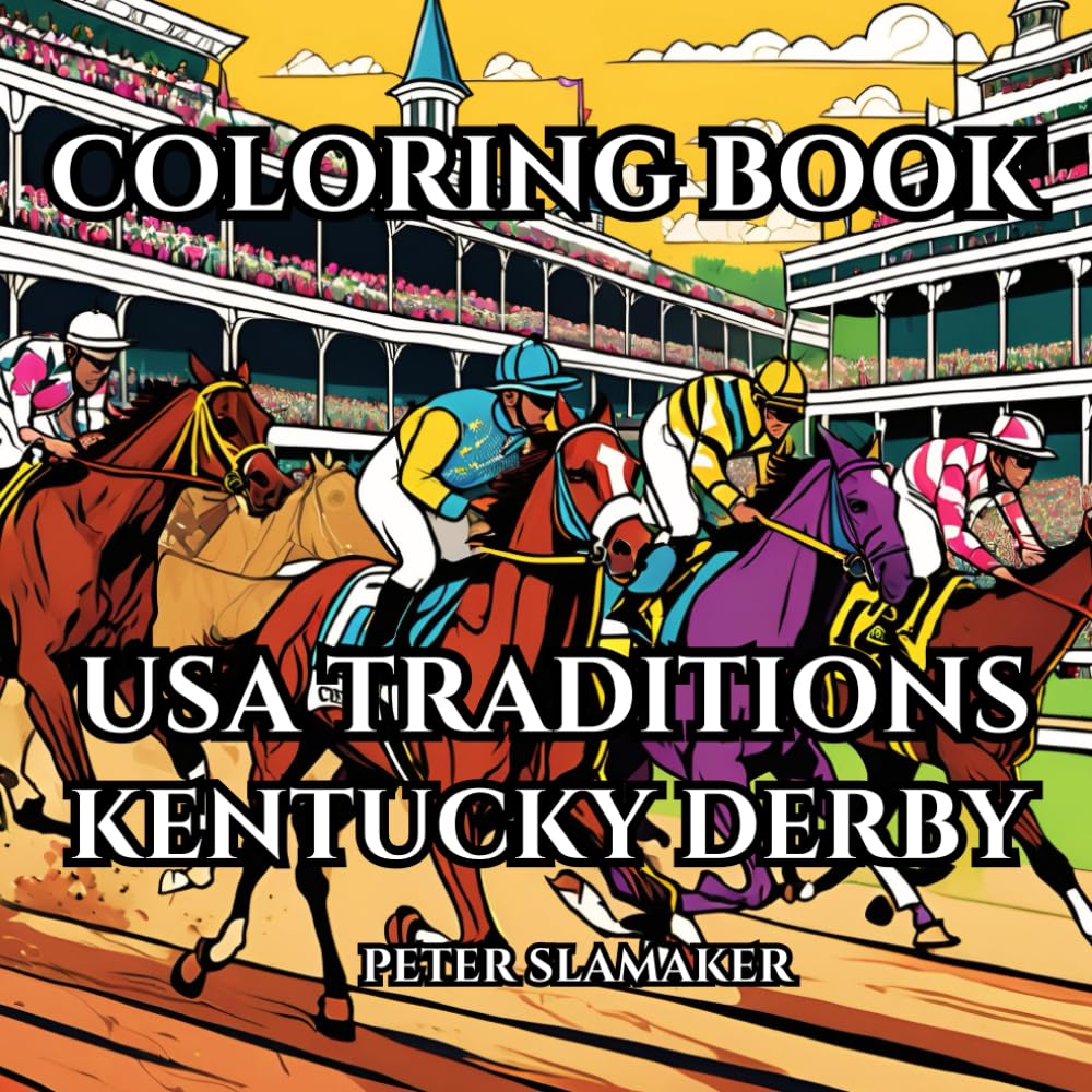 Amazon.com: Coloring Book: USA Traditions Kentucky Derby: 9798333399144 ...