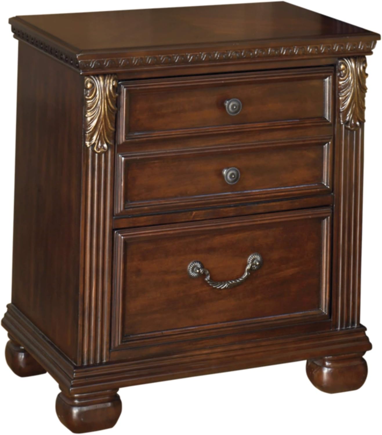 Amazon.com: Signature Design by Ashley Leahlyn Traditional 2 Drawer ...