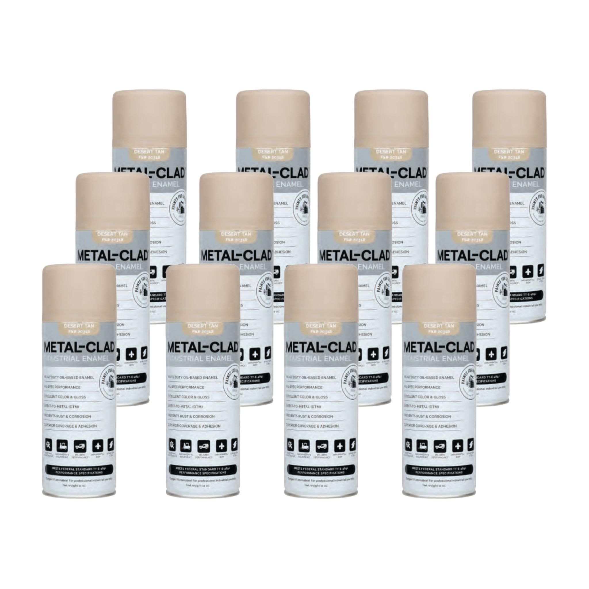 METAL-CLAD Paints For Industry Industrial Enamel, Aerosol Spray Paint ...