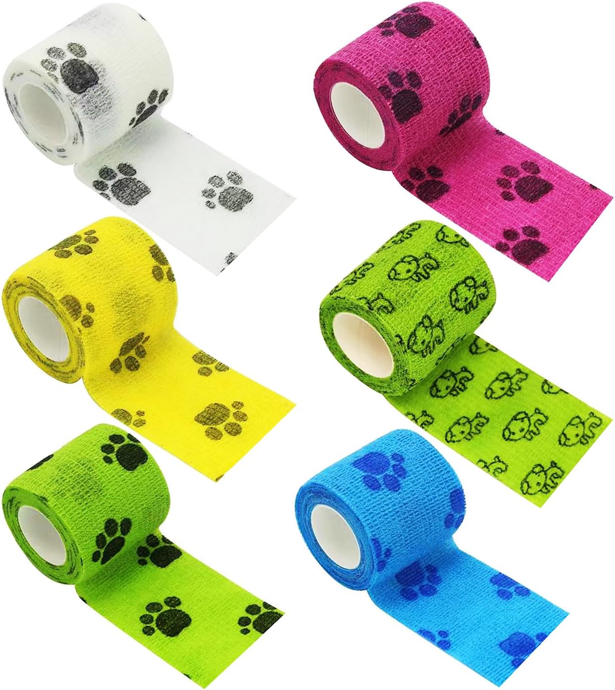 Amazon.com: 6 Pack Self Adhesive Bandage Wrap, Self Adherent Bandage ...