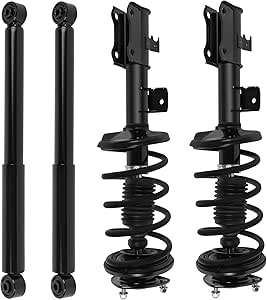 Amazon.com: ECCPP Complete Struts Spring Assembly Front and Rear Struts Shock Coil Spring Fit ...