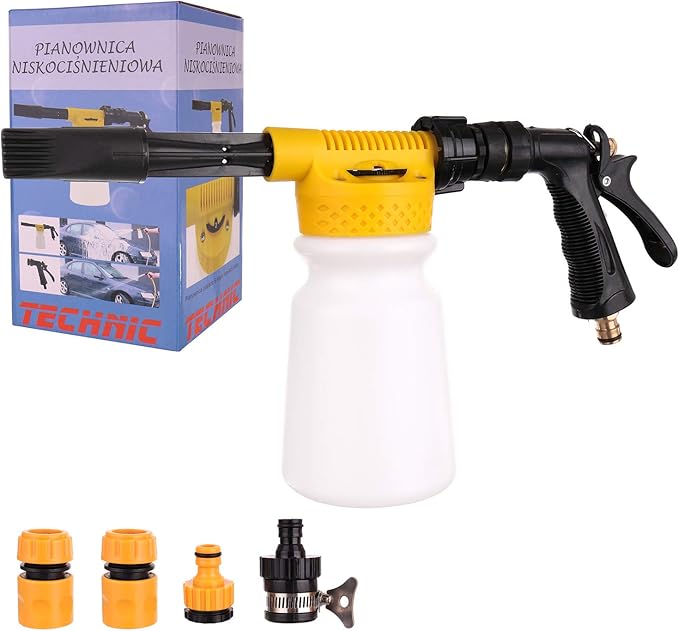 Schaumkanone TECHNIC Foam Gun Schaumlanze Schaumpistole + Anschlüsse ...