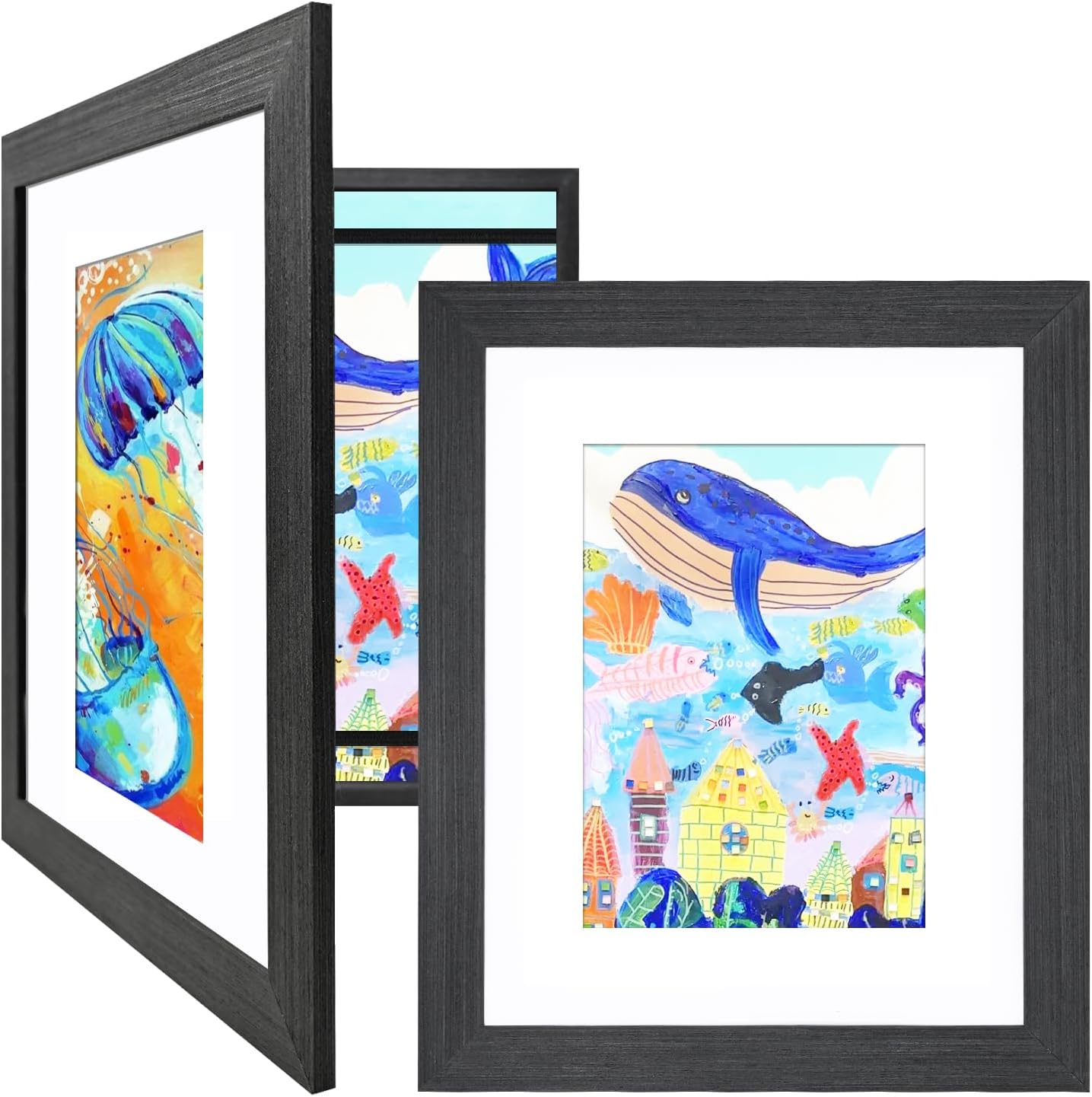 Amazon.com: Nest & Nourish Kids Artwork Frame - Changeable Art Storage ...