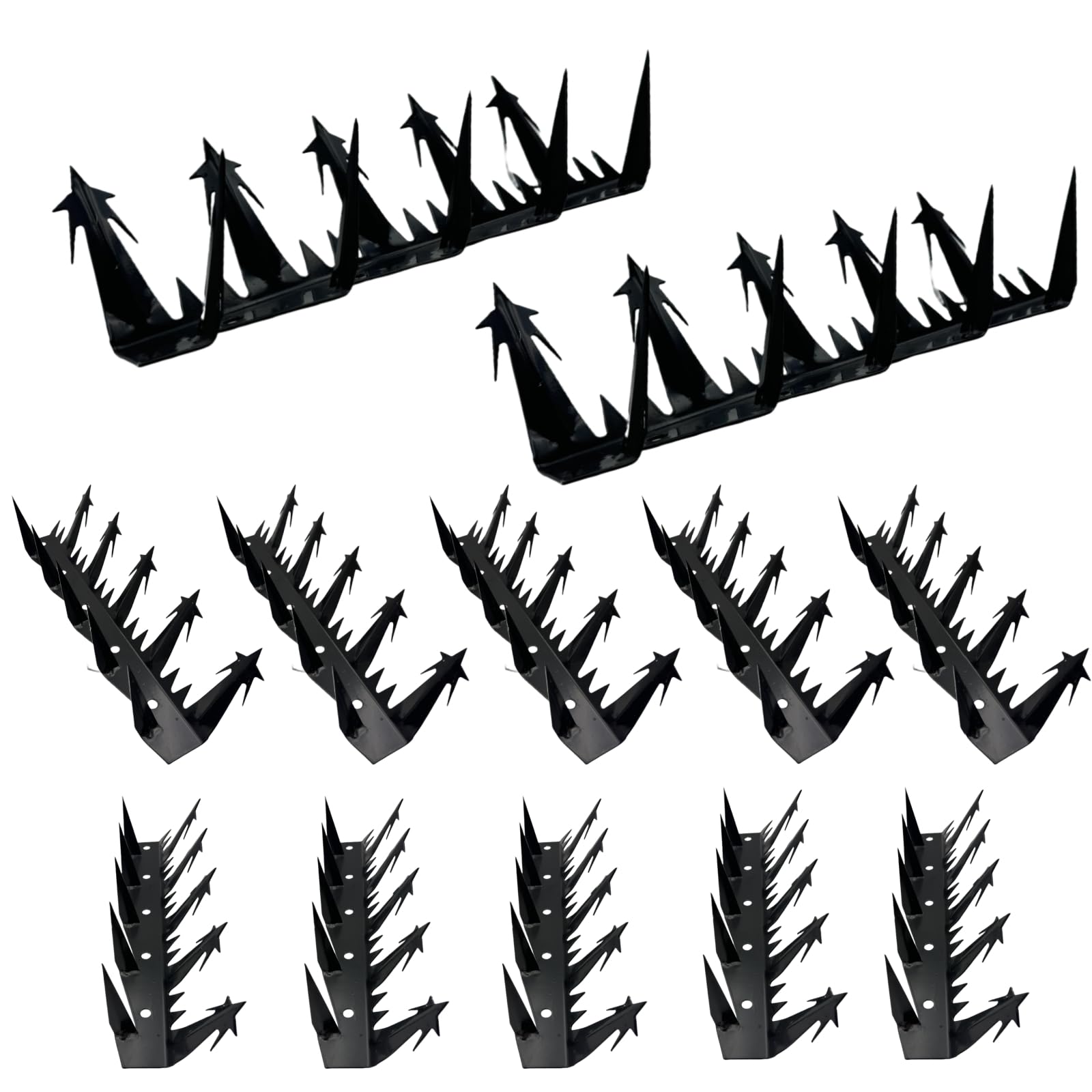 Amazon.com : JIAHOHI Fence Spikes 12pcs (Large - Black) Total Length ...