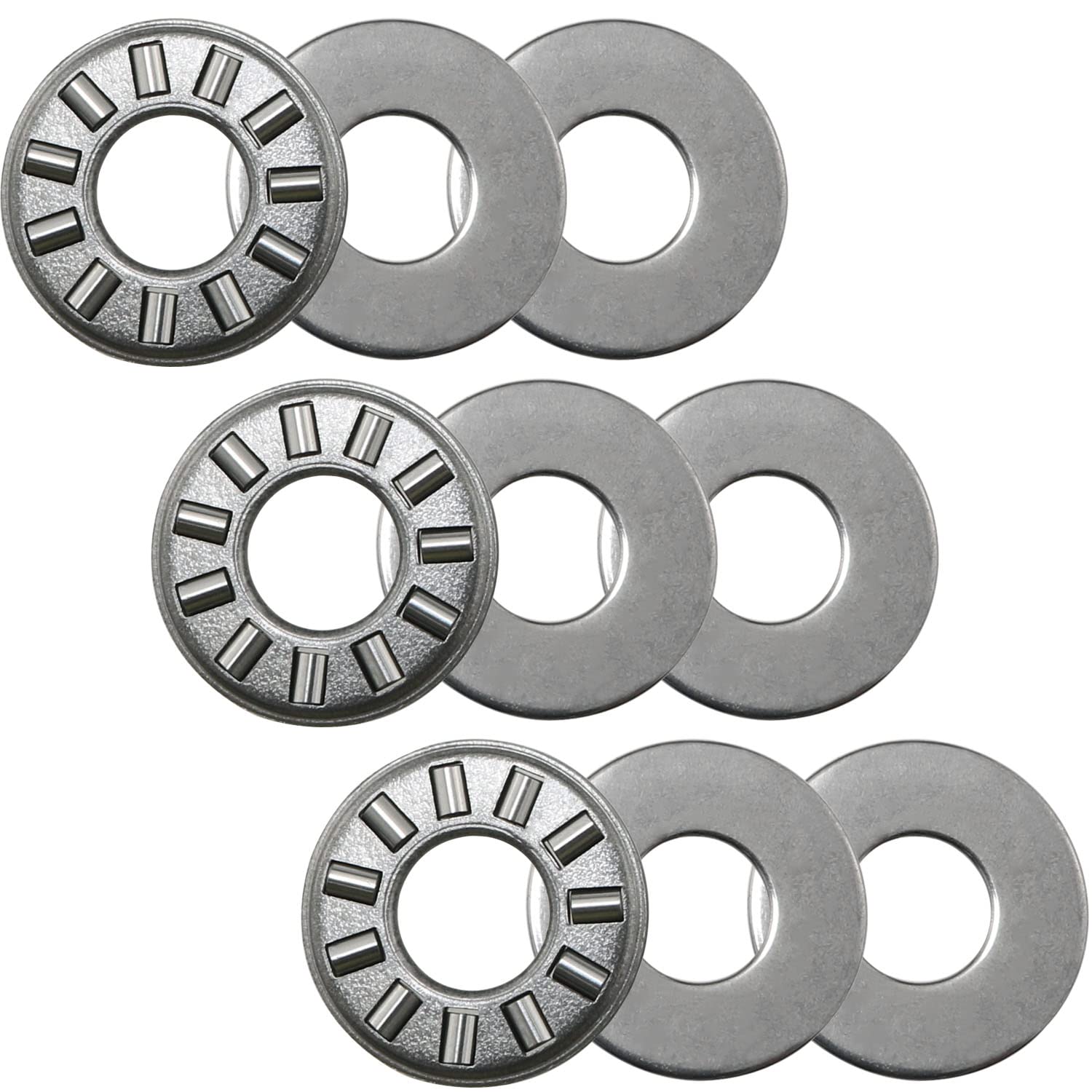 MEETOOT 3 Sets Thrust Needle Roller Bearings NTA613+2TRA Thrust Needle ...