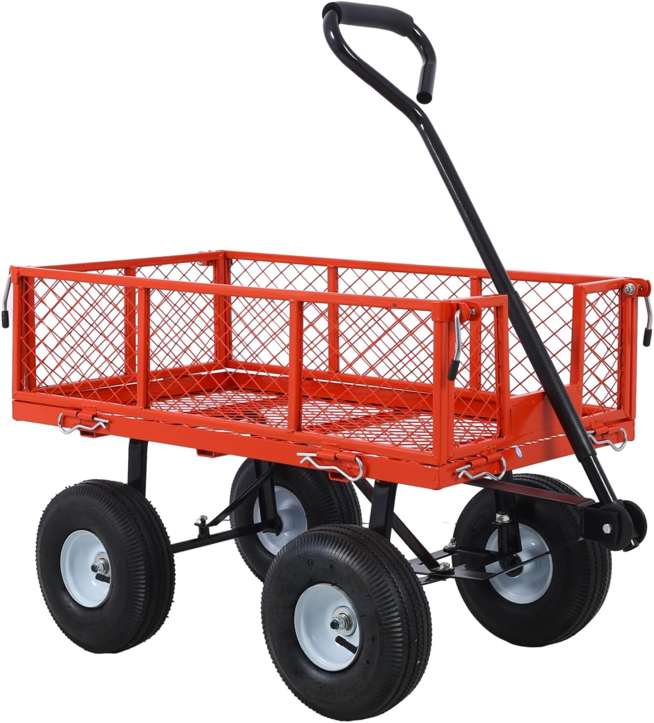 Amazon.com : TRIPLE TREE Heavy-Duty Steel Garden Cart, Folding Utility ...