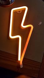 Lightning Bolt Neon Signs,Creative LED Lightning Decor Light Neon Sign ...