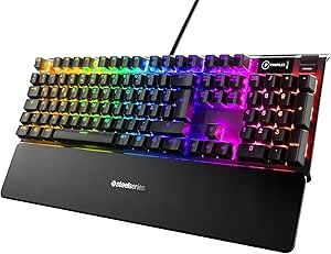 SteelSeries Apex 7 - Mechanical Gaming Keyboard - OLED Display - Red ...