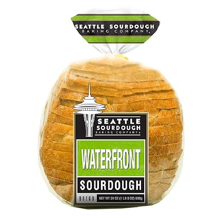 Amazon.com: Seattle Sourdough Sliced Round Sourdough Bread, 24oz (Pack ...
