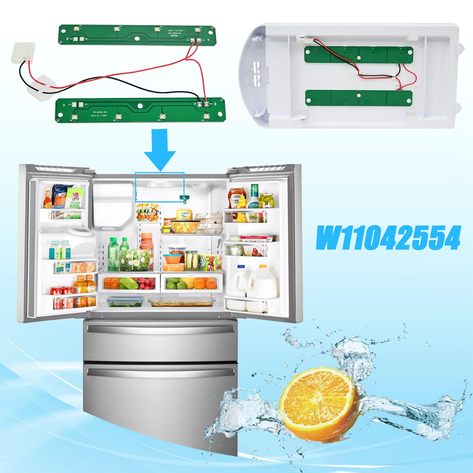 Whirlpool Led Light Replacement W11042554 Refrigerators LED Light ...