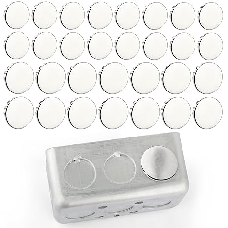 Amazon.com: 20PCS Seal Electrical Box Knockout in 2 Sizes, Removable ...