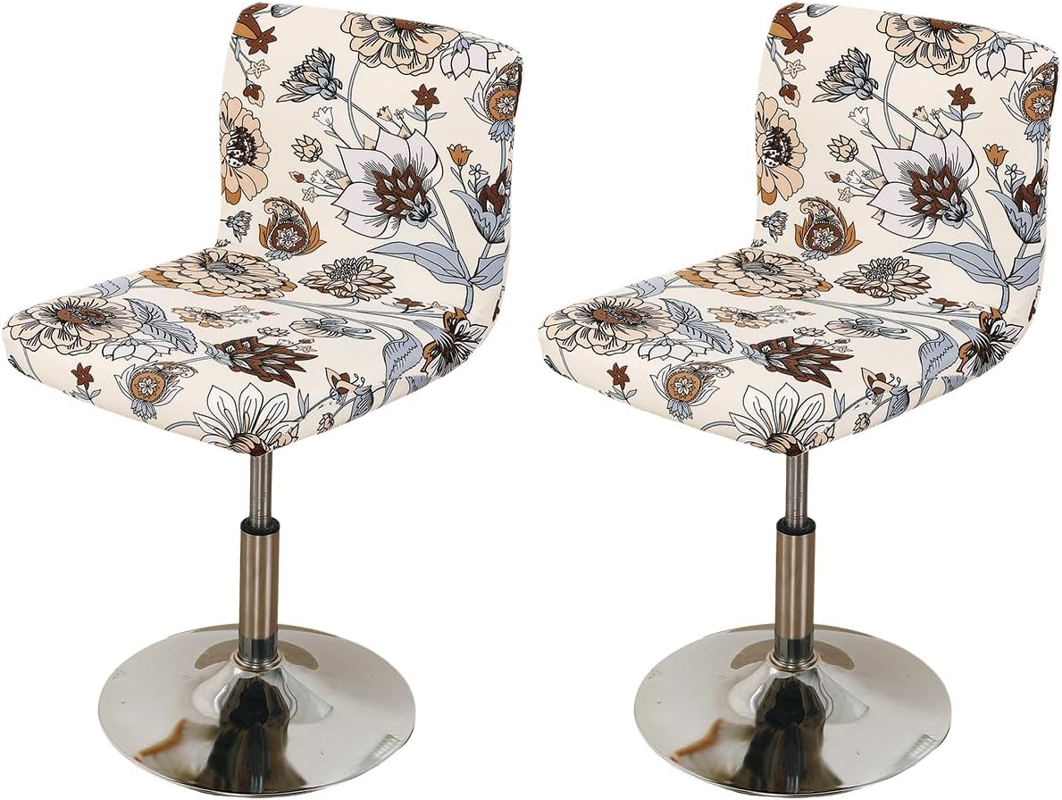 FUANGUI Bar Stool Covers Set of 2, Stretch Bar Stool Chair Cover ...