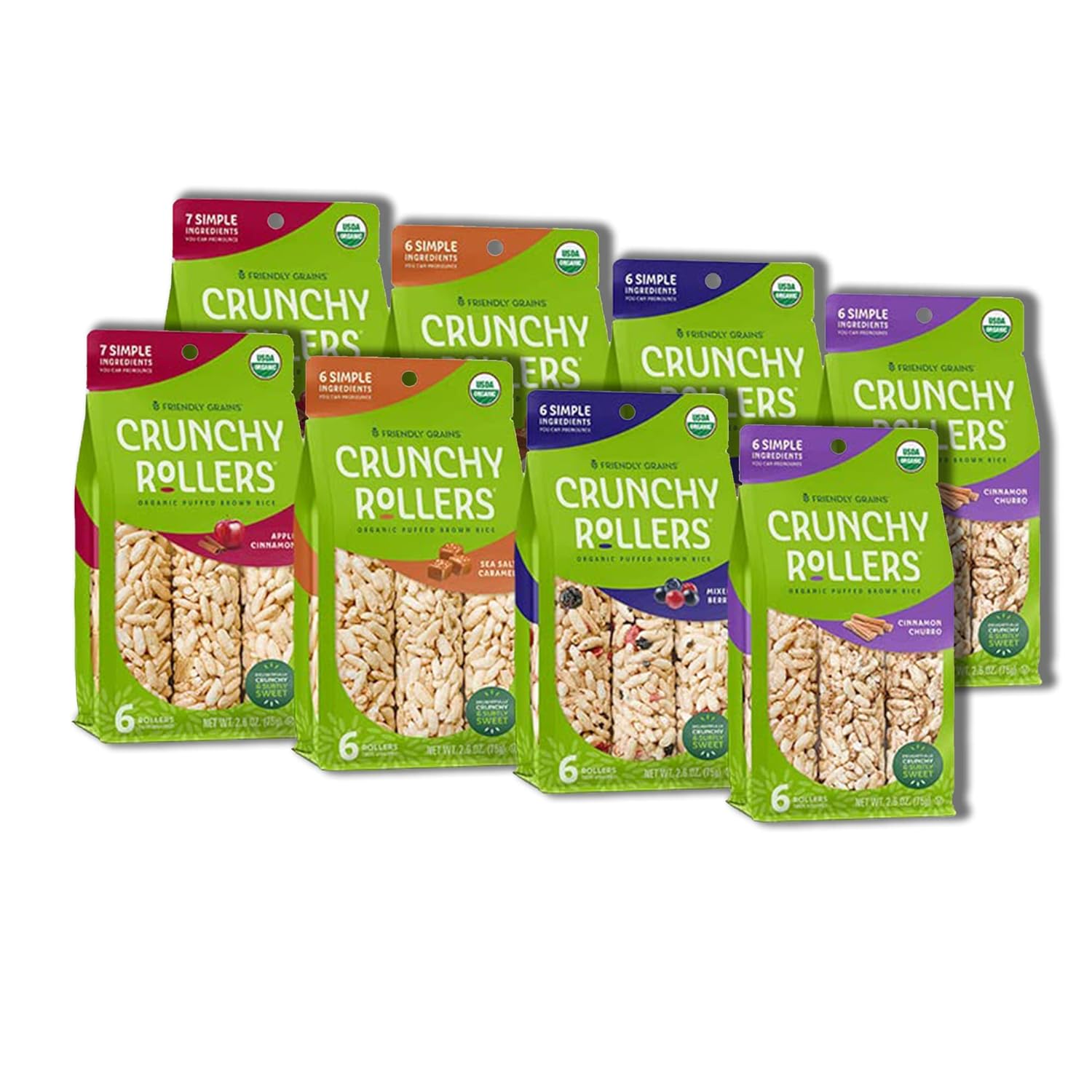 Amazon.com: Variety Pack Crunchy Rice Rollers – Friendly Grains ...