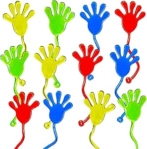 Yeefunjoy 12Pcs Sticky Hands, Sticky Stretchy Toys Set, Wacky Fun ...
