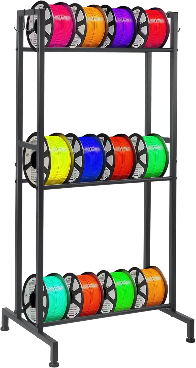 Amazon.com: Garandad 3D Printer Filament Storage Rack - 3-Layer ...