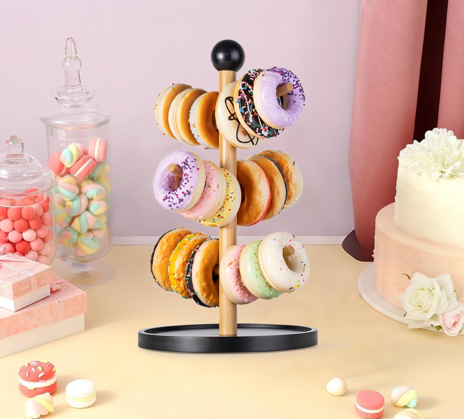 Snapklik.com : Donut Stand 1 Pack,Donut Display Stand For Dessert Table ...